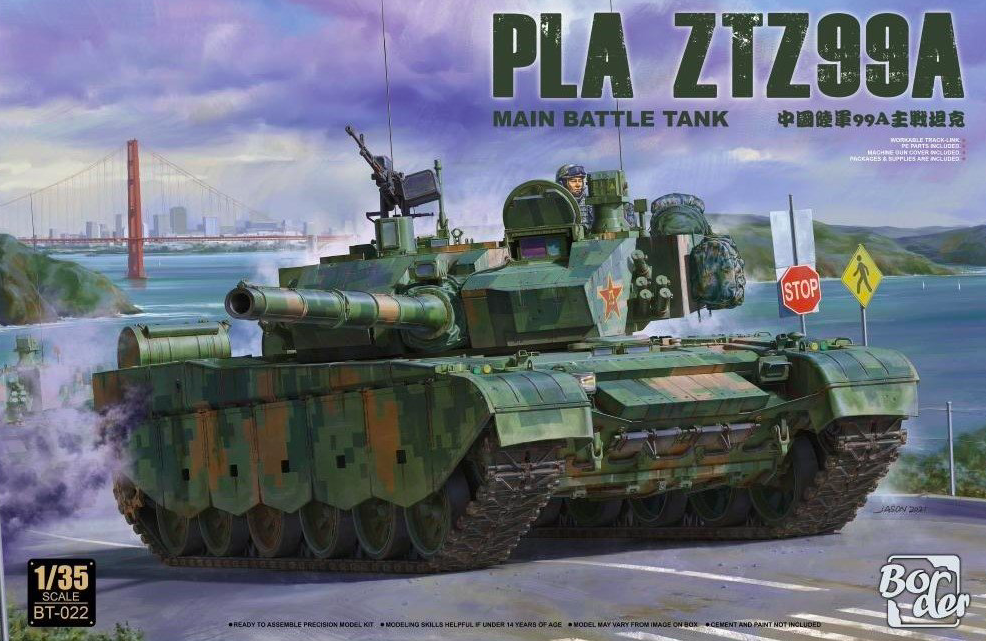 Border 1:35 Chinese PLA ZTZ-99A Main Battle Tank – Frankton Model Shop