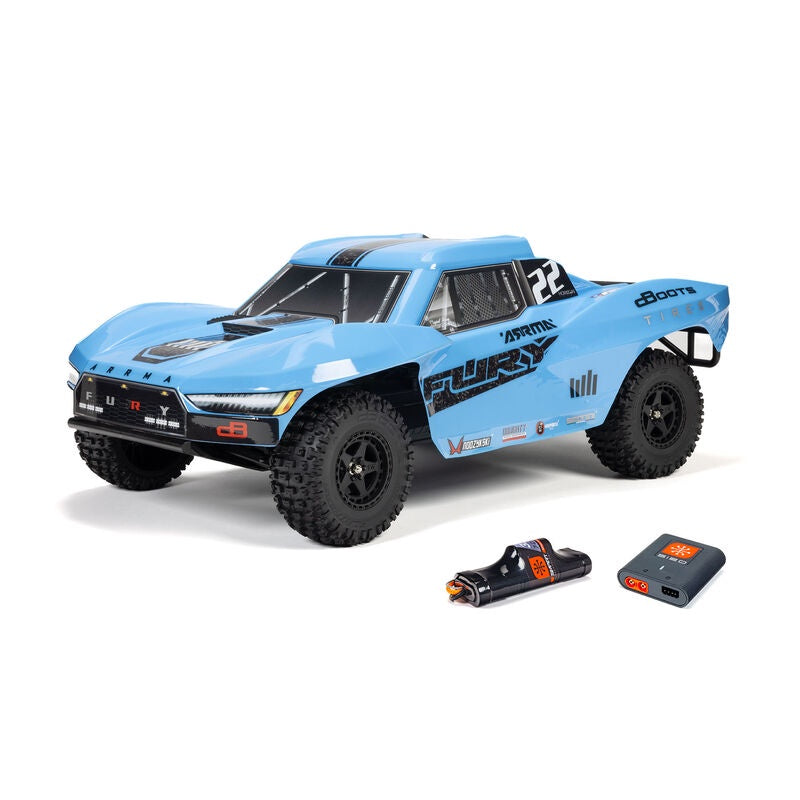 Arrma 1/10 FURY MEGA 550 2WD Short Course Truck RTR with Battery & Cha ...