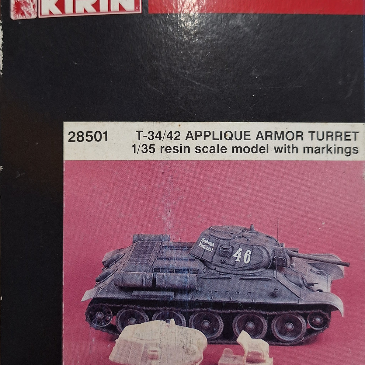 *Aged Decals* Kirin 1:35 T-34/42 Applique Armour Resin Turret Conv ...