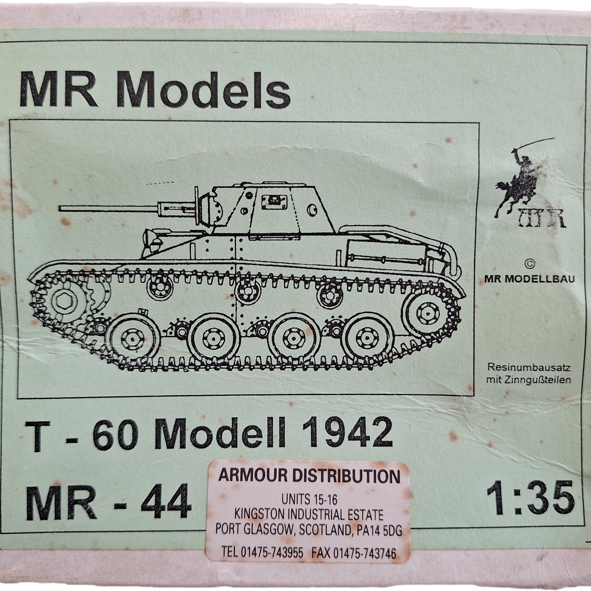MR Models 1:35 T-60 Model 1942 Resin Conv. Set (LW) – Frankton Model Shop