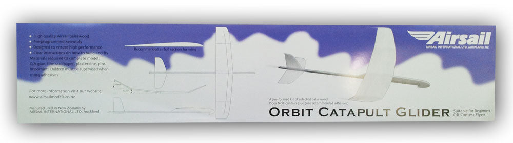 Airsail Orbit Catapult Glider (Hand Laun – Frankton Model Shop